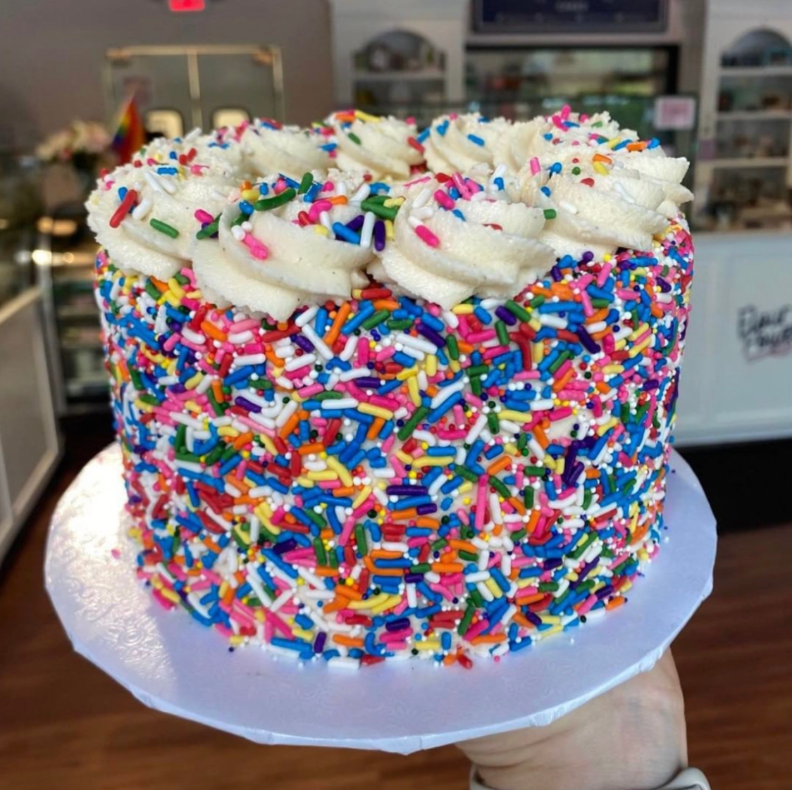 Vanilla Sprinkle Cake – Flour Power